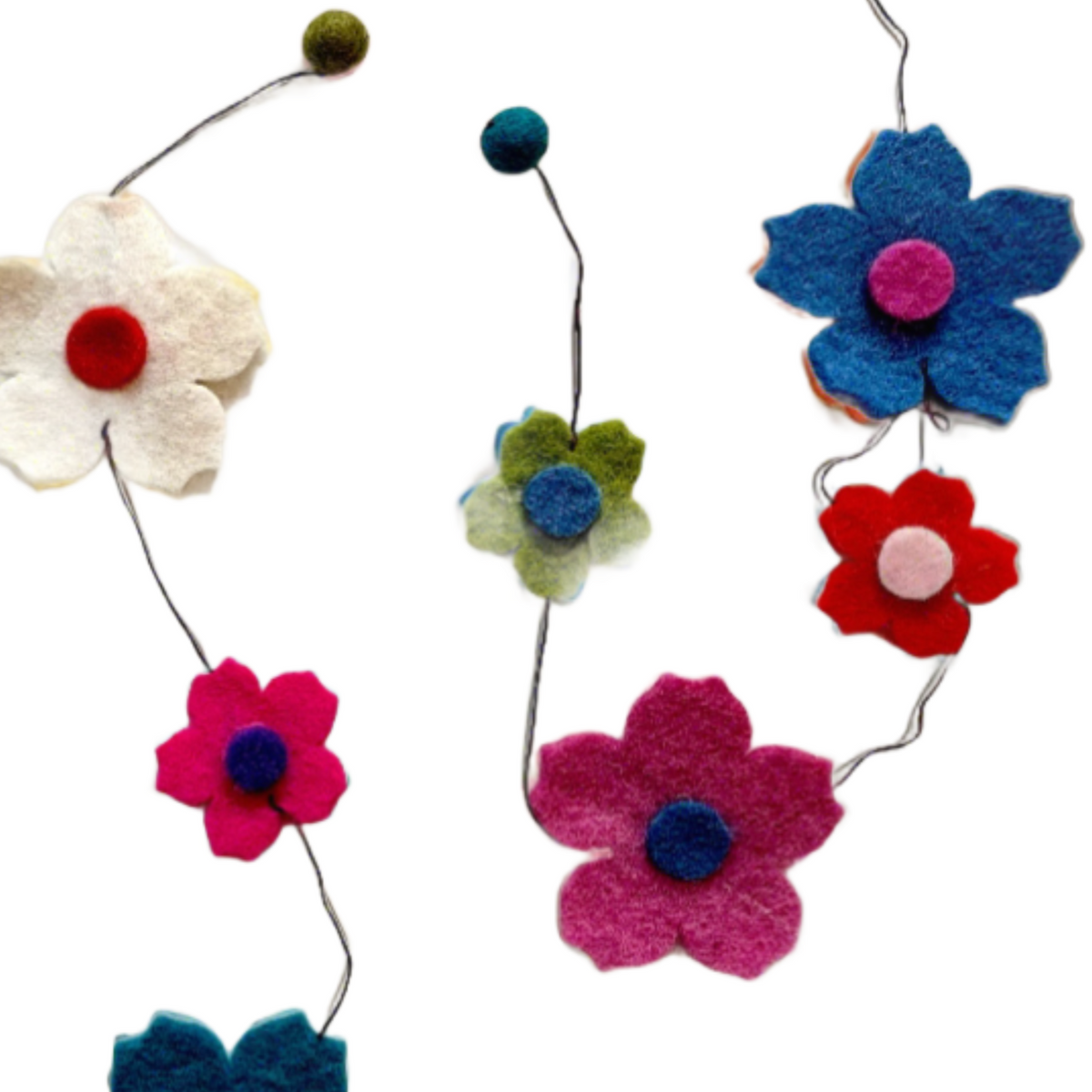 Felt String Of Flowers – Suzie Blue Canada